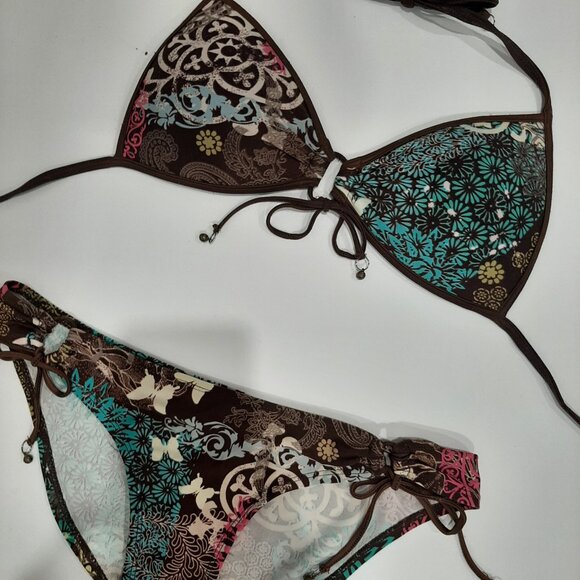 Bodyglove | Swim | Rare Boho Adjustable Push Up String Bikini With ...